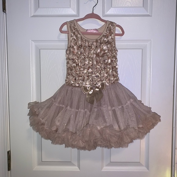 Popatu | Dresses | Popatu Toddler Girl Tan Occassion Dress | Poshmark